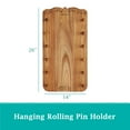 The Pioneer Woman 26-inch x 14-inch Wood Rolling Pin Rack - Walmart.com