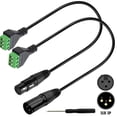 Solderless XLR 3-Cores Adapter Sound Cable Replacement with Screwdriver ...