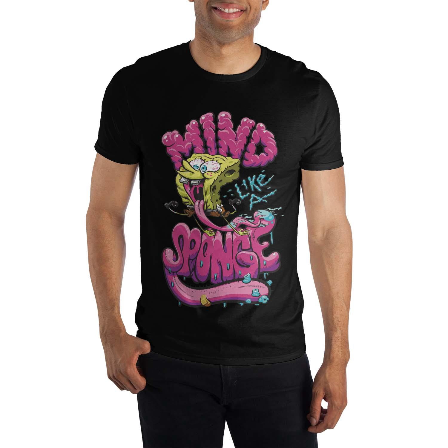 SpongeBob SquarePants Mind Like A Sponge Black T-Shirt - Walmart.ca