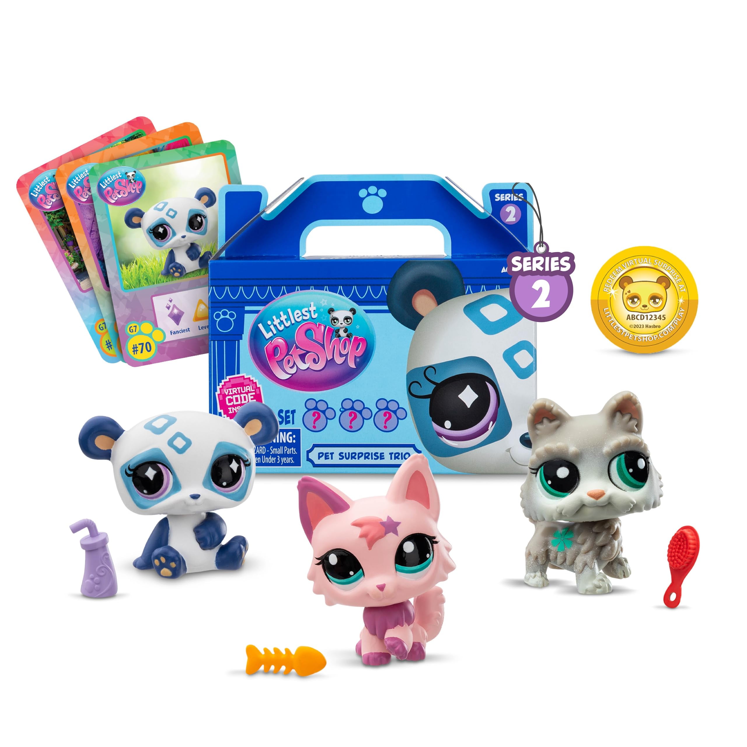 Toy Littlest Pet Shop Pet Surprise, paquete de 3 unidades, serie 2, generación 7 | Bodega ...
