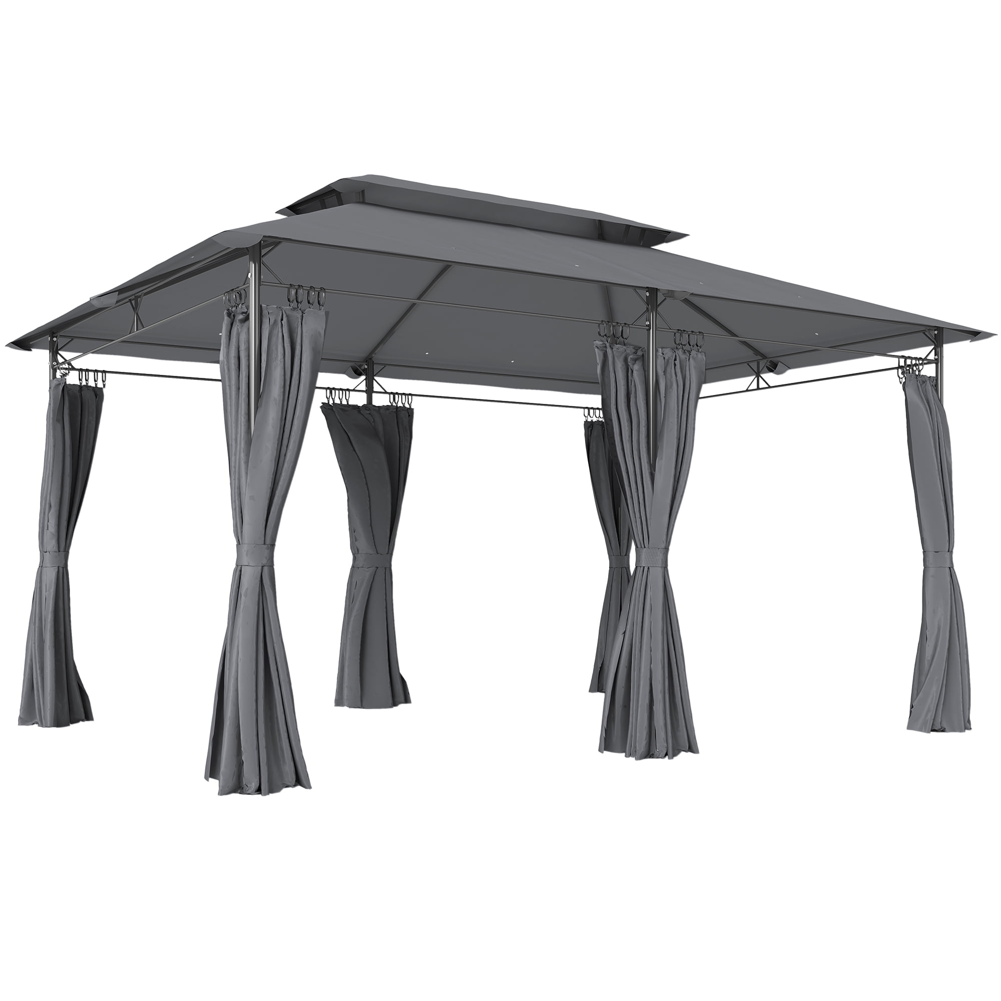 Click here for Outsunny 10 X 13 Double Roof Patio Gazebo With Cur... prices