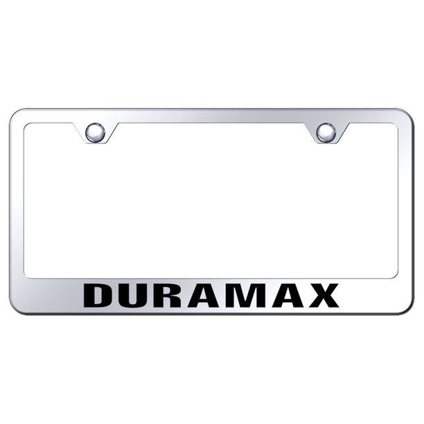 Chevy Duramax Laser Etched Logo Stainless Steel License Plate Frame ...