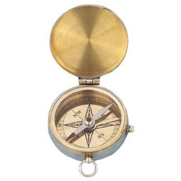 Antique Vintage Brass Pocket Compass Brass Nautical Compass Marine ...