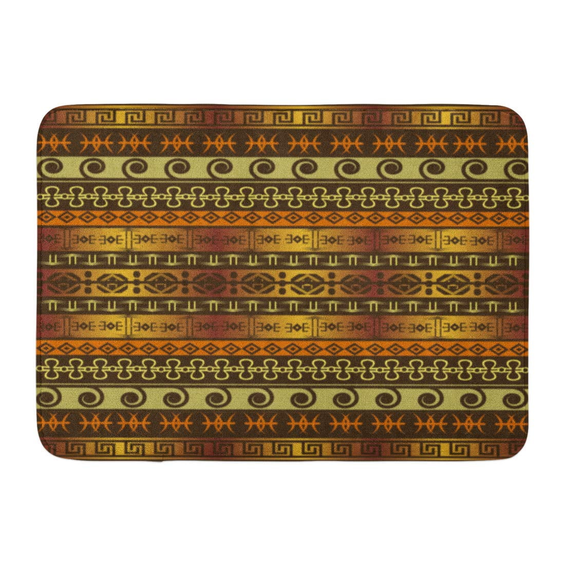 GODPOK Ancient Brown Abstract African with Ethnic Ornaments Africa ...