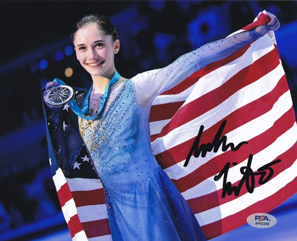 Isabeau Levito USA Figure Skating 2026 Olympics Signed 8x10 Photo PSA ...