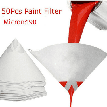 CANOPUS 50 Pack of Fine Mesh Paper Paint Strainer with 190 Micron ...