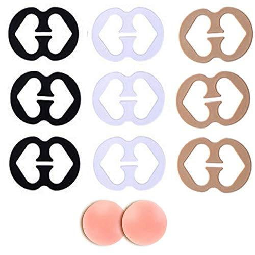 Bra Strap Clip Holder Hook - 9 Pc Set Bundle Nipplecovers Racerback ...
