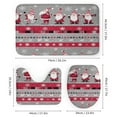 Christmas Santa Claus Pattern Fabric Shower Curtain Set Modern Bathroom ...