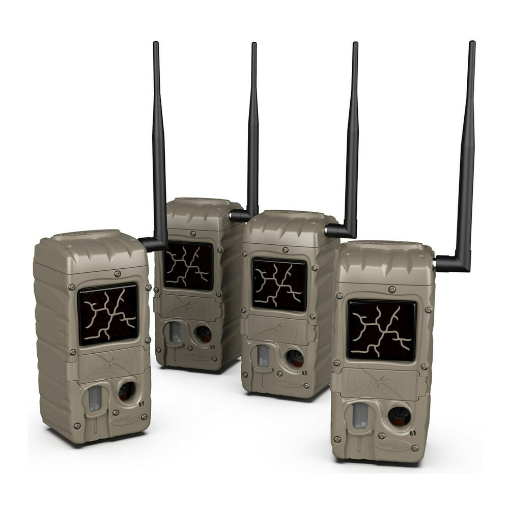 Cuddeback Cuddelink Power House Black Flash 20mp Trail Camera 4 Pack
