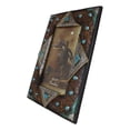Rustic Western Turquoise Gems Silver Nails Faux Leather 5X7 Picture ...