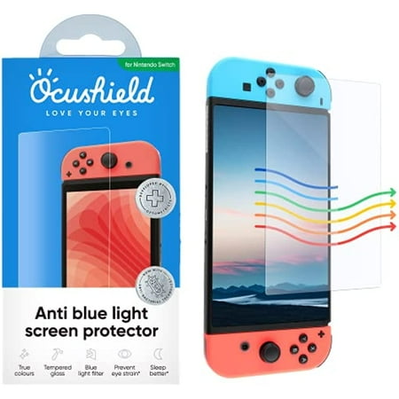 Ocushield Anti Blue Light Tempered Glass Screen Protector for Nintendo ...