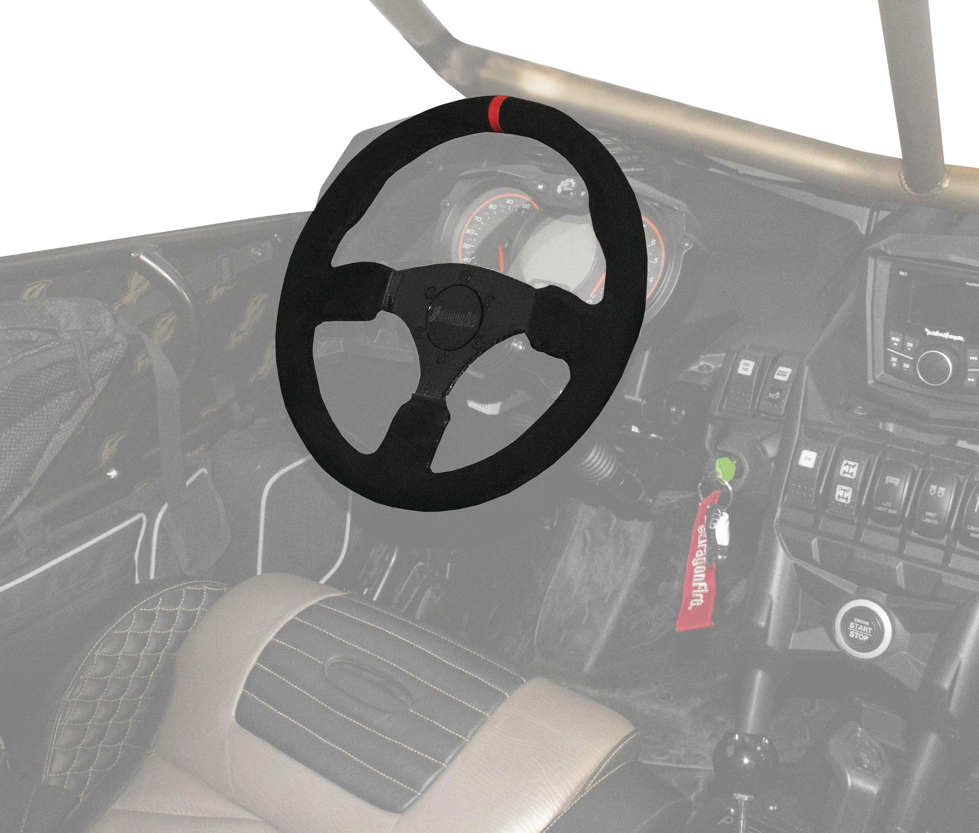 Carbon Fiber Dragonfire Racing 04-0817 Sport Steering Wheel - Suede 6 ...