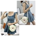 Aellinatey Trendy Round Shoulder Bag With Pearls And Practical Storage ...