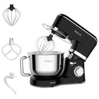 Stand Mixer with Double Hook, 6 Speeds, 5.5Qt Stainless Steel Bowl ...