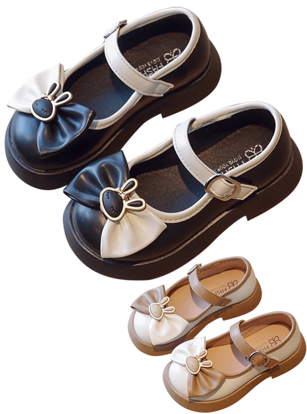 Girls Mary Jane Dress Shoes Toddler Little Kids Ballet Flower Girls ...