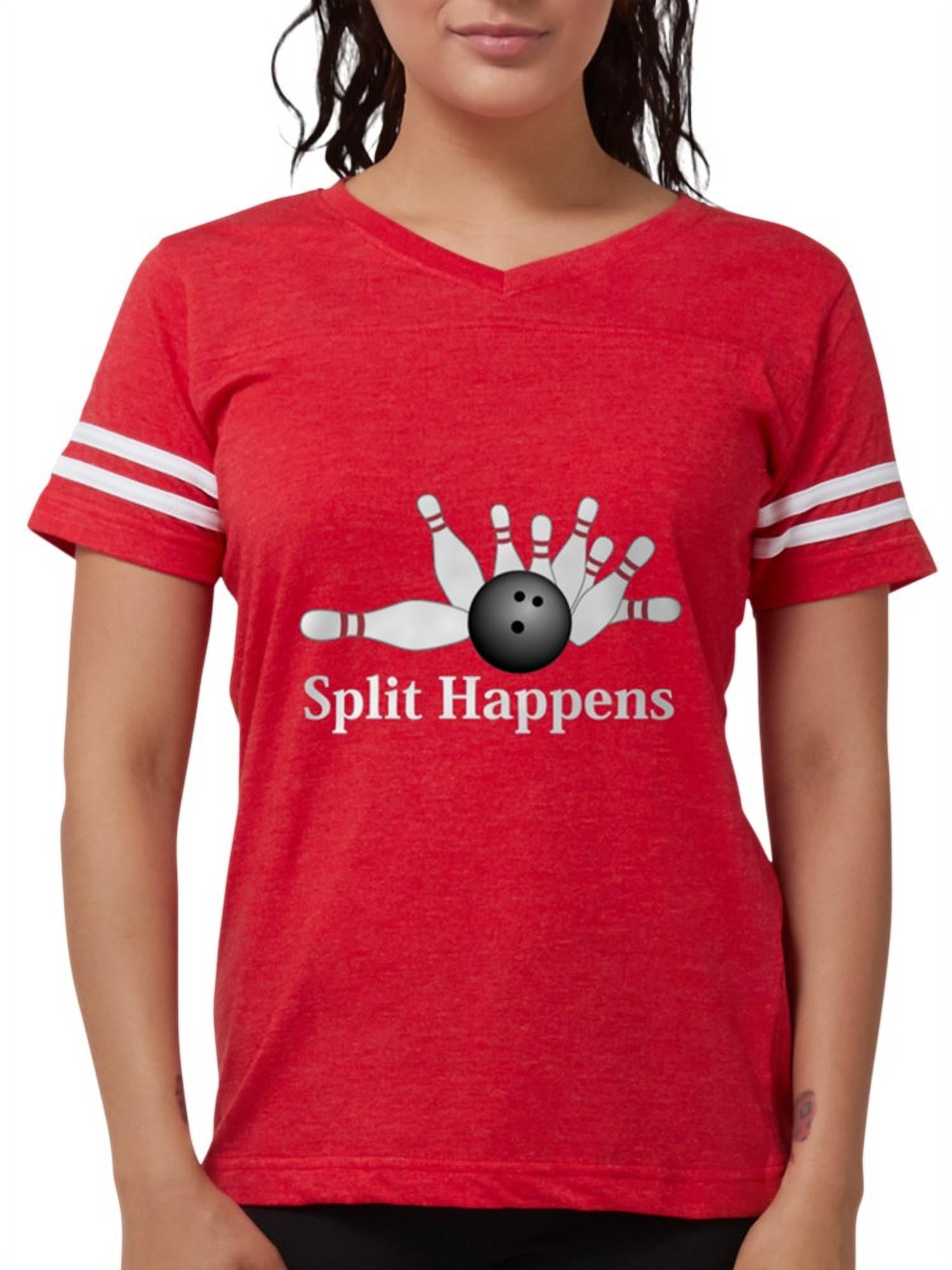 CafePress - Split Happens Logo 2 Design F T Shirt - Womens Football ...