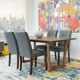 Mid-Century Modern Luxley Walnut Dining Table - Walmart.com