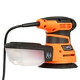 TACKLIFE Home Improvement Electric Precision Handheld 5-Inch Random Orbit Sander 3.0A with 12Pcs ...