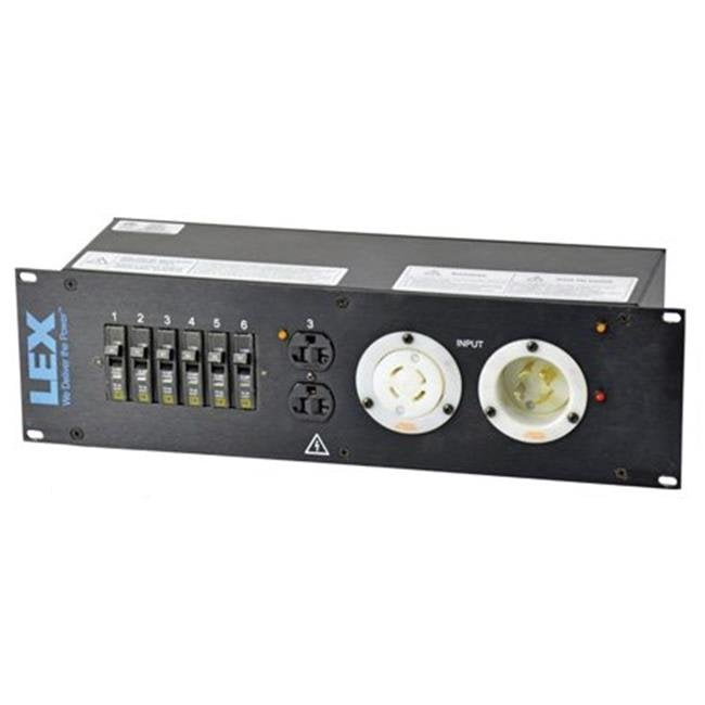 Lex Products LEX-PRM3IJ-9CC 3RU Rack Mount Power Distribution for L14 ...