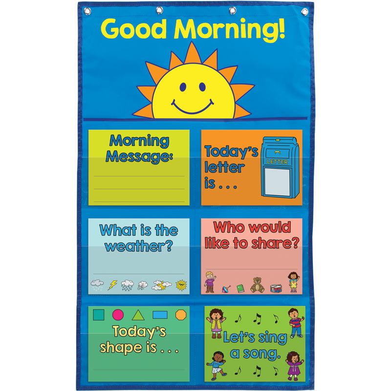 Good Morning Day-Starter Pocket Chart - Walmart.com