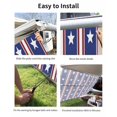 4th of July RV Awning Sun Shade Screen 9'X7' White American Stars Flag ...