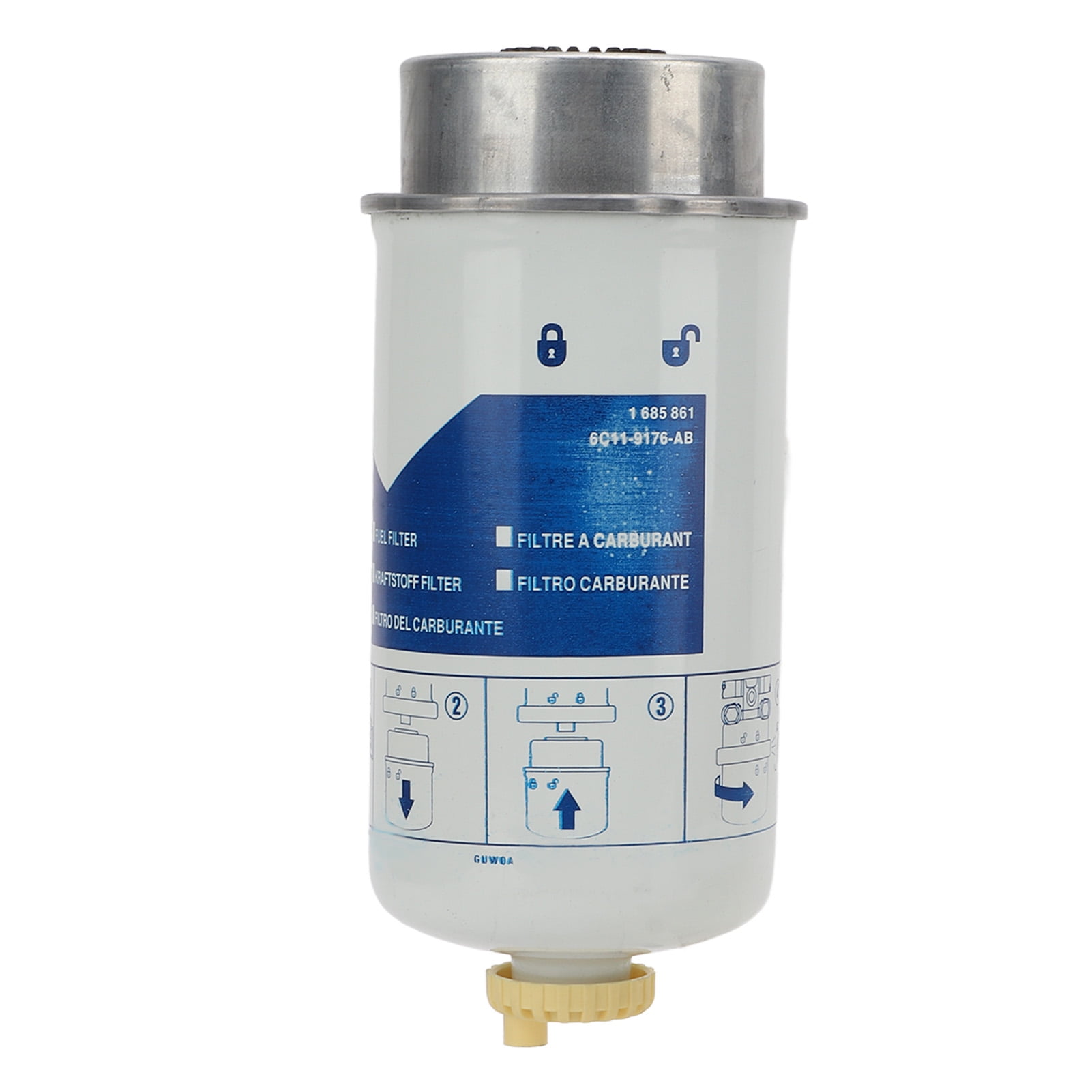 Filtro de combustible Conjunto de filtro de combustible diésel 1685861 ...