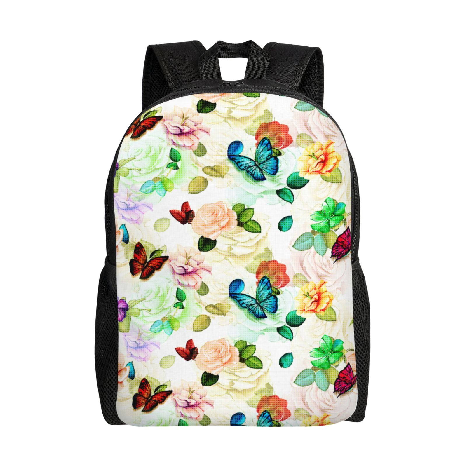 Lsque Floral Vintage Travel Laptop Backpack, Business Slim Sturdy ...