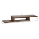HOMCOM Wall Mounted Media Console, Floating Stand Component Shelf ...