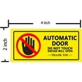 Caution Automatic Door Window Signs Stickers for Vehicles, Do Not Touch ...