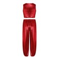 Haitryli Kids Shiny Jazz Disco Outfits Hip Hop Dance Shorts Sets Cheer ...