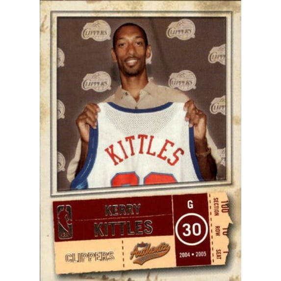 2004-05 Fleer Authentix #65 Kerry Kittles NBA Basketball Trading Card ...