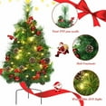 2 PCS 29" Outdoor Pathway Christmas Trees, Battery Operated Pre-Lit ...
