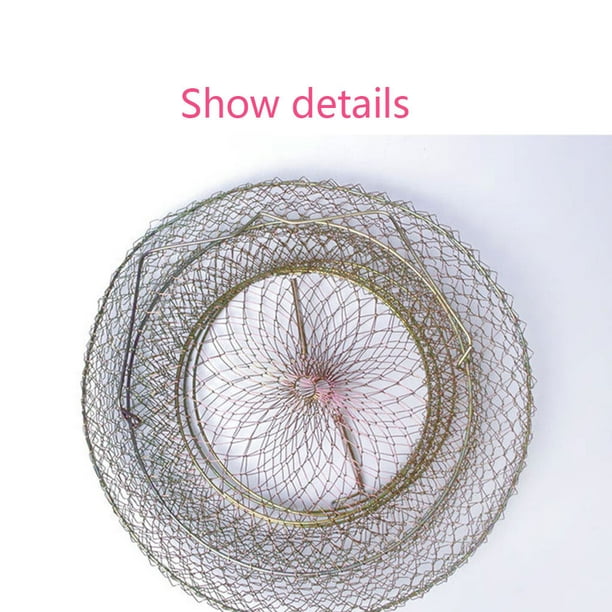 Maoww Lobster Mesh Fishing Net Prawn Crab Cage Folding Trap Net ...