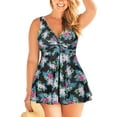 Rivelino Plus Size Two Piece Swimsuits For Women Tankini Bathing Suits