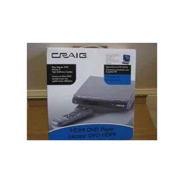 Craig CVD512A Progressive Scan DVD Player, Remote, AV Cable, AC/DC ...