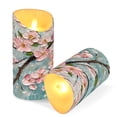 2PCS Small Flameless Candles Lamp Flameless Candles Slanted Candle Lamp ...