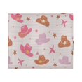 Cartoon Cowboy Hat Pattern Door Curtain Sheer Privacy Light Filtering ...