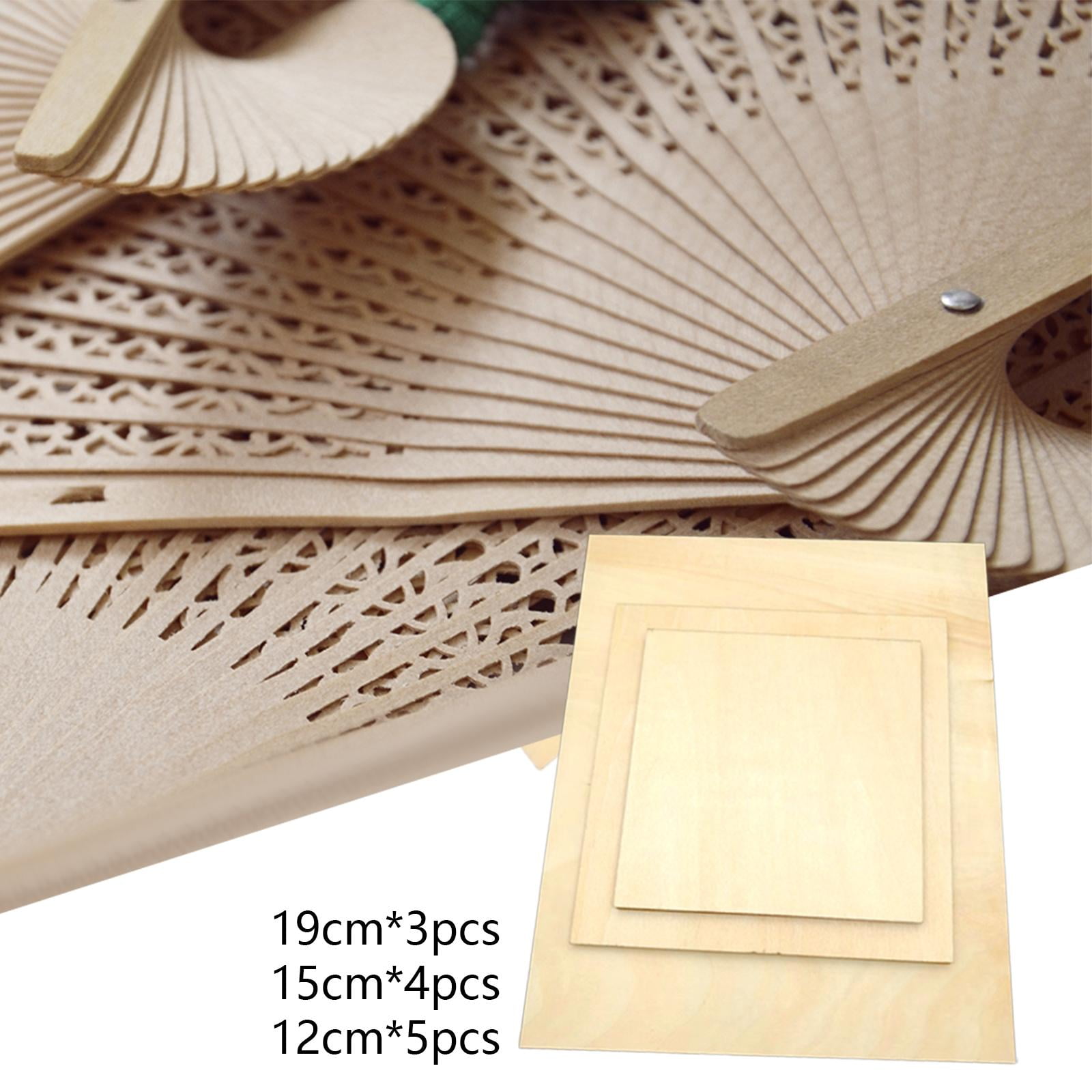 12x Hojas de madera de balsa Panel de pintura sin terminar de panel ...