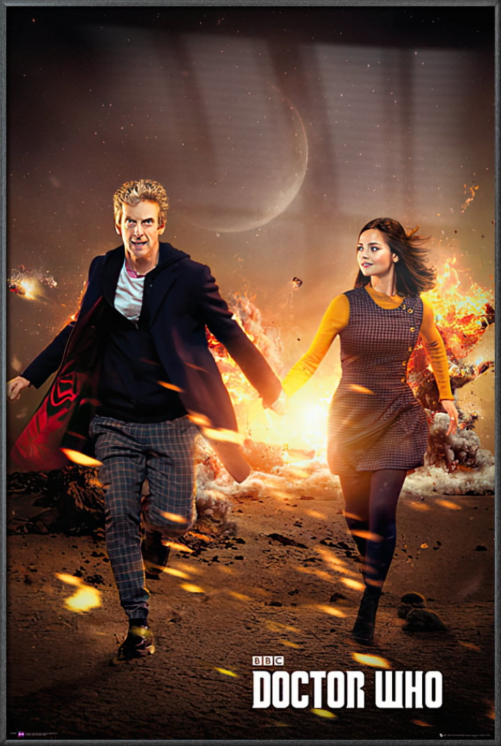 Doctor Who - Framed TV Show Poster (The Dr. & Clara Oswald - Running ...