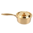 BIMZUC Stainless Steel Thickened Milk Pot with Lid Compound 3-Layer ...