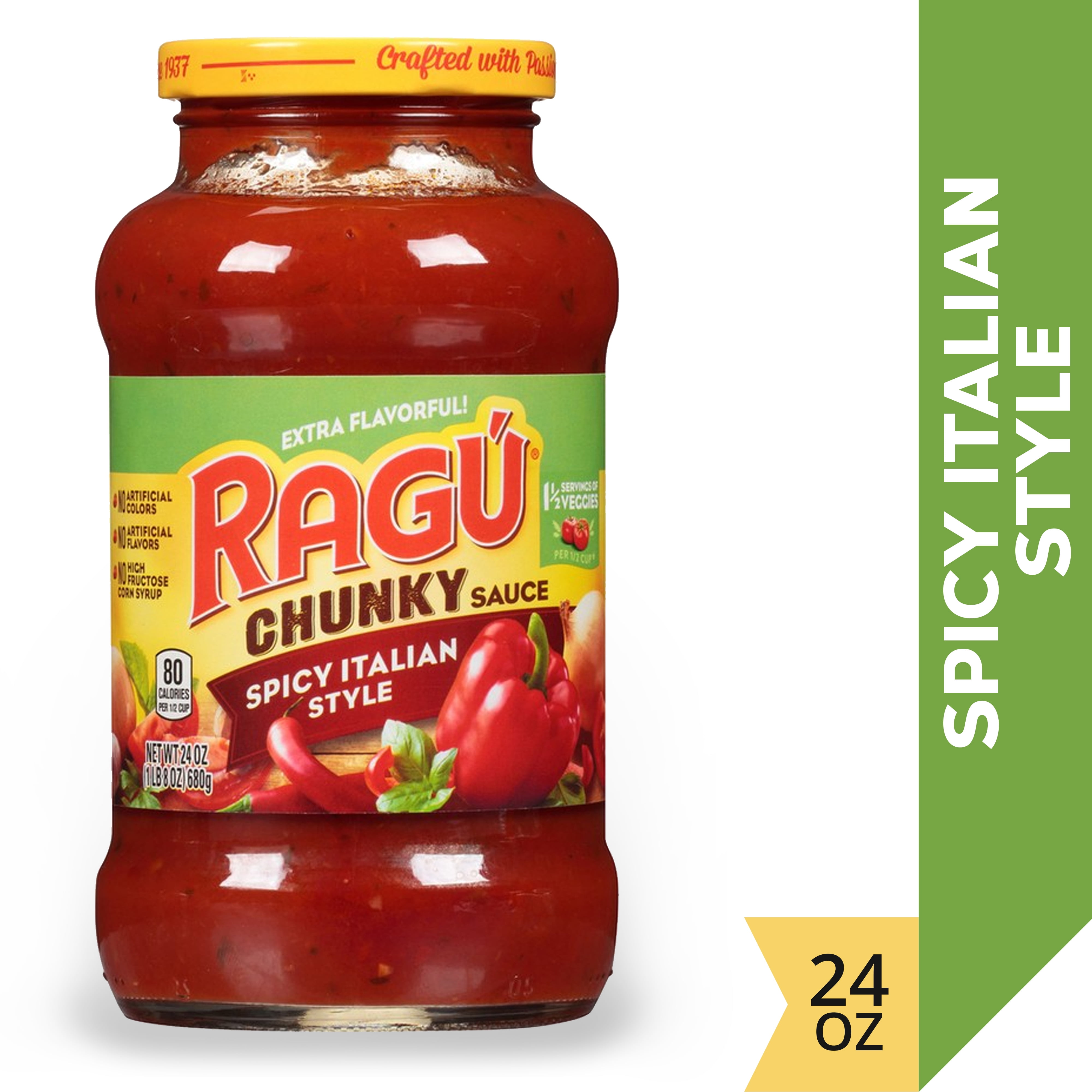 Ragu Bold and Spicy Italian Style Pasta Sauce, 24 oz. – Walmart ...