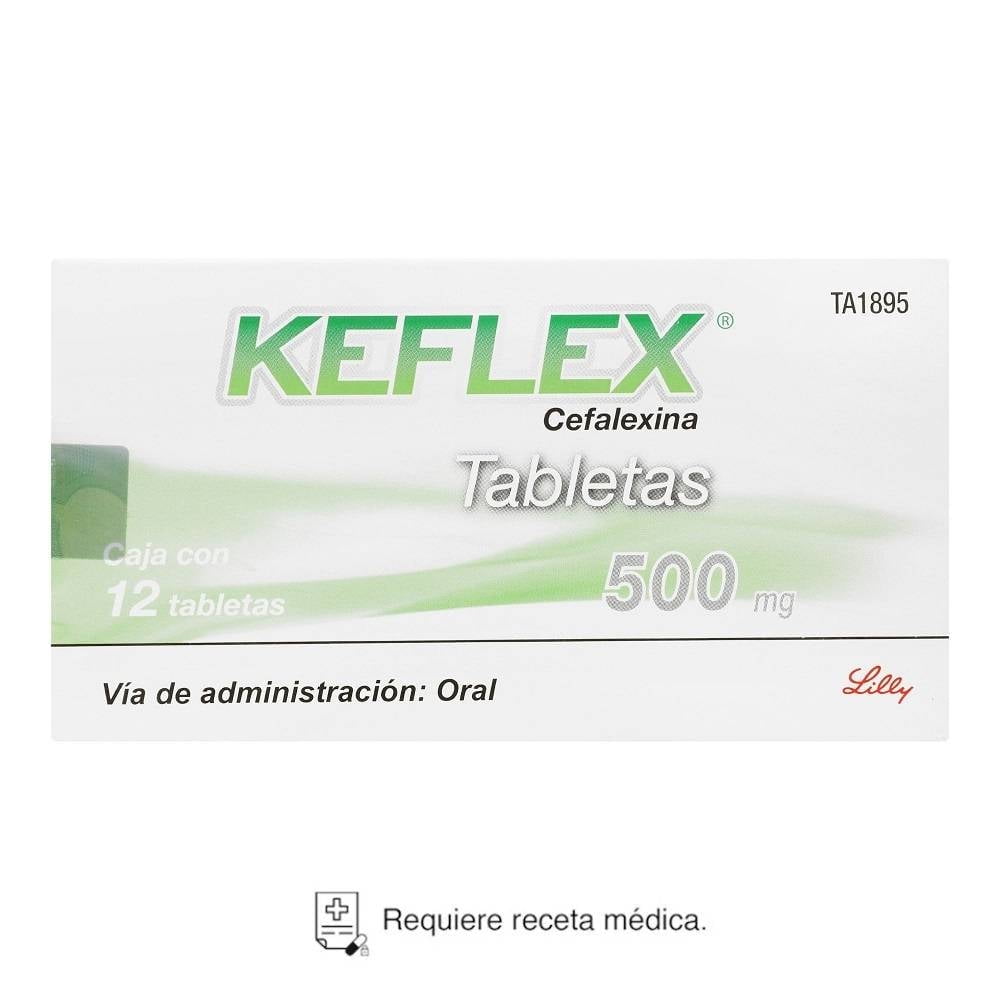 Keflex Cefalexina 500 mg 12 tabletas | Walmart en línea