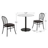 Free Shipping! Mainstays Indoor Dining Bistro Set with Marble Table Top ...
