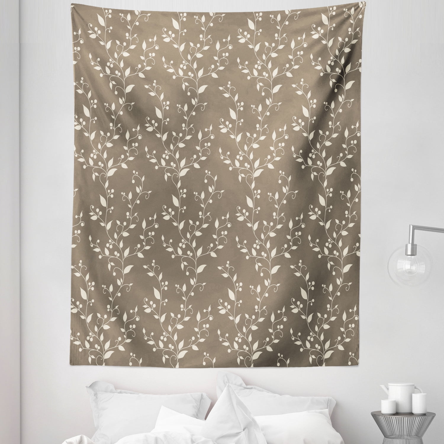 Floral Tapestry, Nature Inspirations Pattern Branches Leaves and ...
