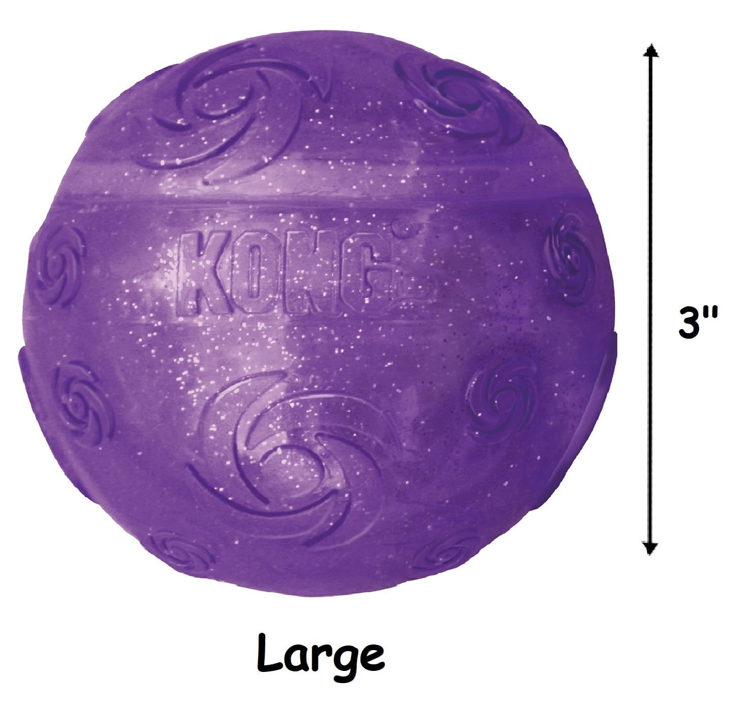 Squeeze Crackle Ball Dog Toy Fetch Sparkle Crackling Sound Pick Size ...