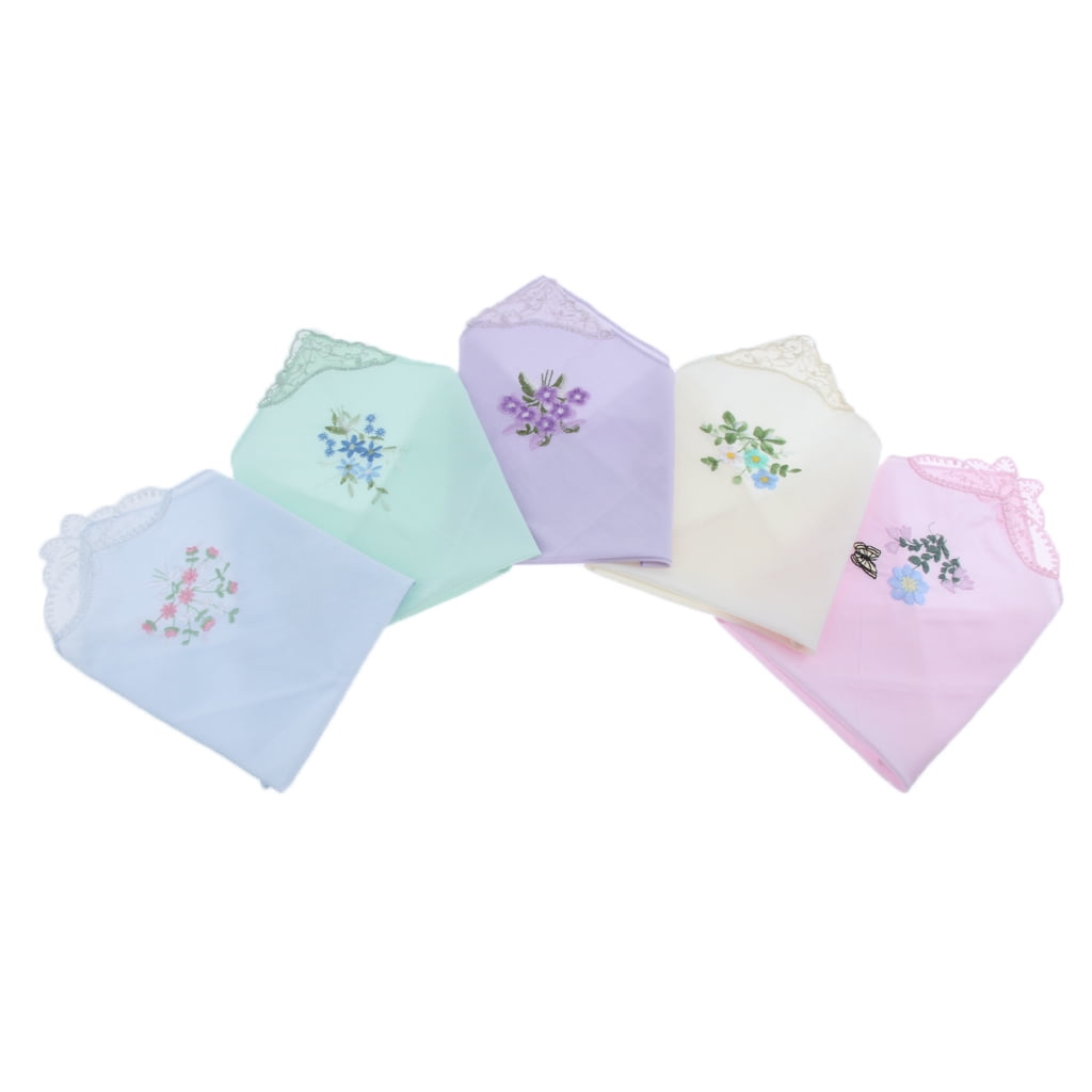 Click here for Lipstore Ladies Ladies Cotton Embroidery Handkerch... prices
