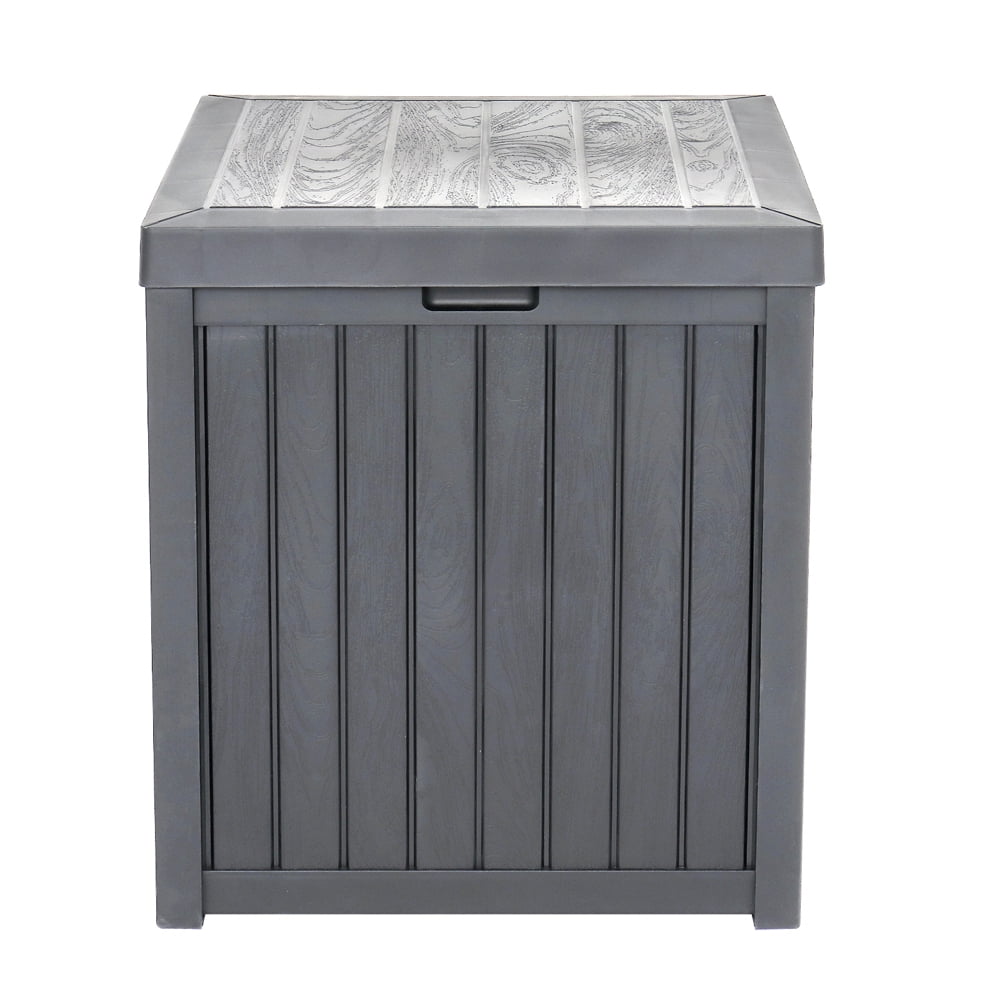 Pool Deck Storage Box, Plastic Outdoor Storage Box for Backyard Patio ...