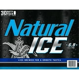 Natural Ice American Lager Beer 30 pk 12 fl oz Aluminum Cans 5.9% ABV ...