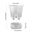 Breathable Orchid Container With Water Reservoir - Plastic Self ...