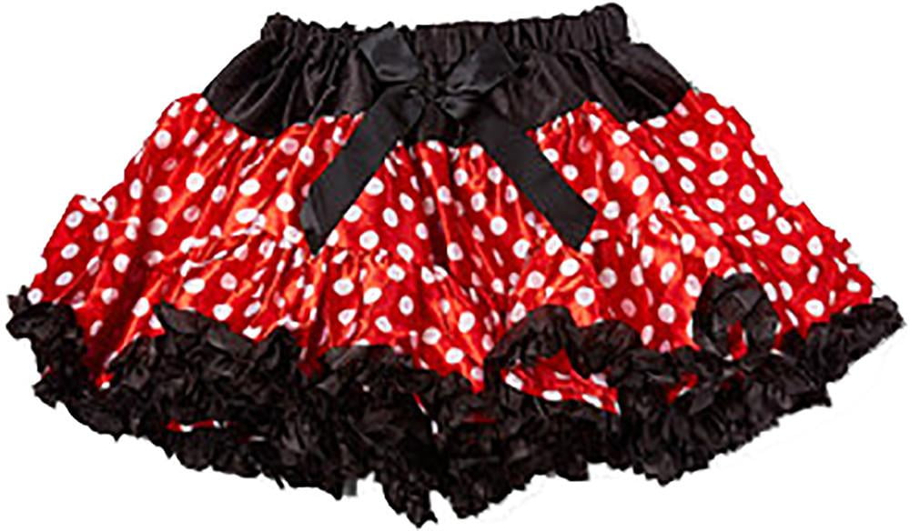 Wenchoice Girl's Red & White Polka Dot Satin Tutu - XL(7T-8T) - Walmart.com